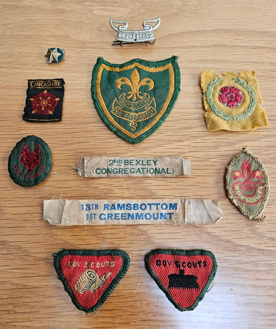VINTAGE 1940S BOY Scout Badges, Patches, Troop Nameplates, Service Star ...