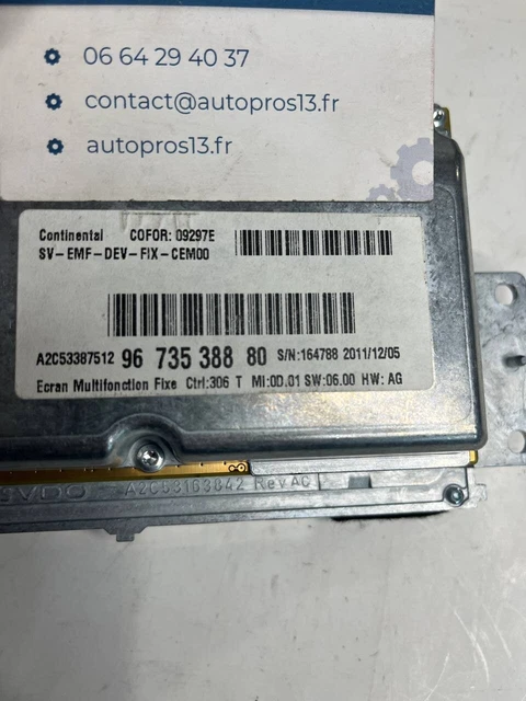 ECRAN LCD AFFICHEUR Multimidia De Gps Navigation Peugeot Citroen C3 Ds3 ...