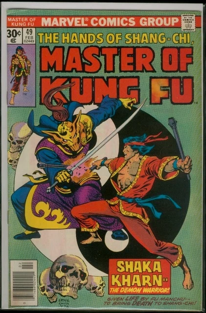 MARVEL COMICS THE Hands of Shang-Chi MASTER Of KUNG FU #49 FN+ 6,5 EUR ...