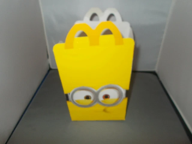 MCDONALDS HAPPY MEAL empty yellow box minions 2020 type 2 £3.75 ...