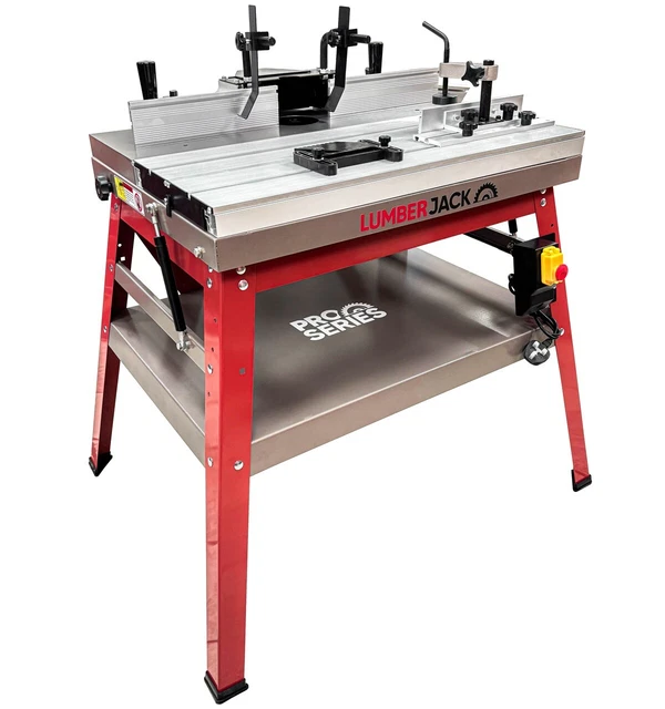 PROFESSIONAL ROUTER TABLE Cast Iron Sliding Tilting Top & Shelf Heavy ...