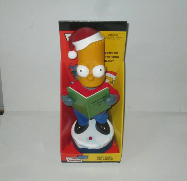 VINTAGE COLLECTABLE THE SIMPSONS CAROLING BART MUSICAL FIGURINE - NEW ...