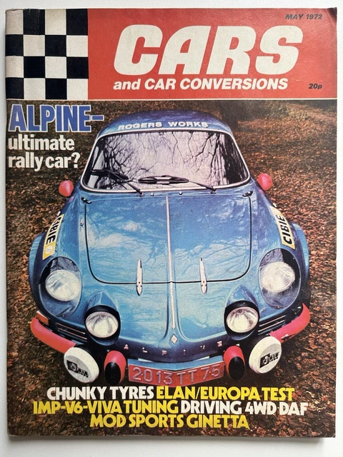CARS AND CAR Conversions May 1972 - Alpine A110, Ford Corsair GT V6 ...