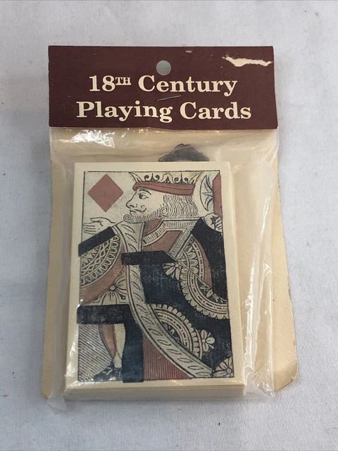 18TH CENTURY PLAYING CARDS Colonial Revolutionary WAR NEW Replica ...