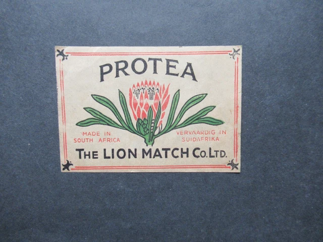 OLD SOUTH AFRICAN Packet Size Matchbox Label. Design 8. £1.20 - PicClick UK