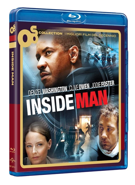 INSIDE MAN (BLU-RAY) denzel washington clive owen Willem Dafoe Jodie Foster EUR 10,79 - PicClick IT
