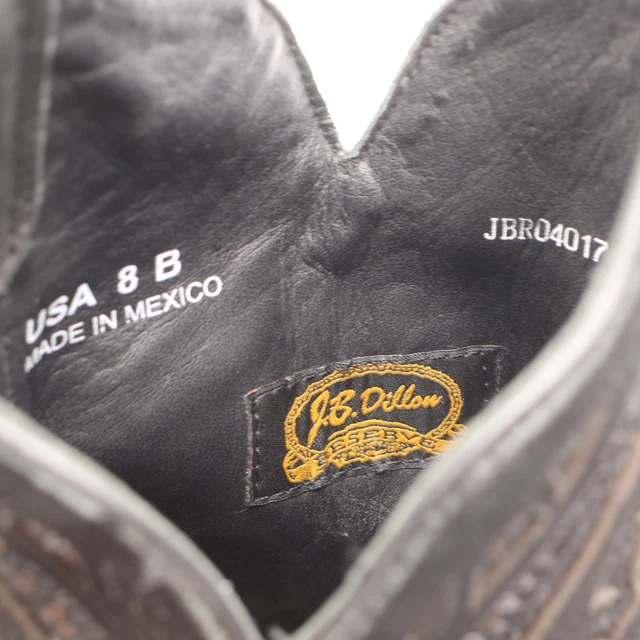 J.B. DILLON WOMEN’S Size 8B Black Poppy Sequin Western Cowboy Pull On ...