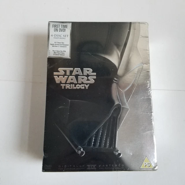 STAR WARS - The Original Trilogy (Box Set) DVD, 2006 4 DISC SILVER BOX ...