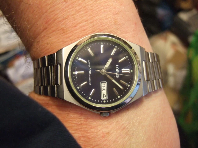 RARE MEN'S LORUS by Seiko VX43-X012 PRX Blue Dial Quartz Watch! £35.00 ...