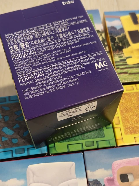 MCDONALD’S SINGAPORE MINECRAFT Movie Set of 10 Creeper Skeleton Bee ...