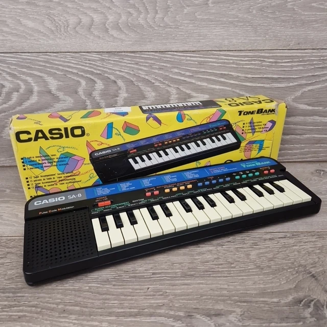 CASIO SA-8 TONE Bank Keyboard Inc Original Box - Tested Working £34.95 ...