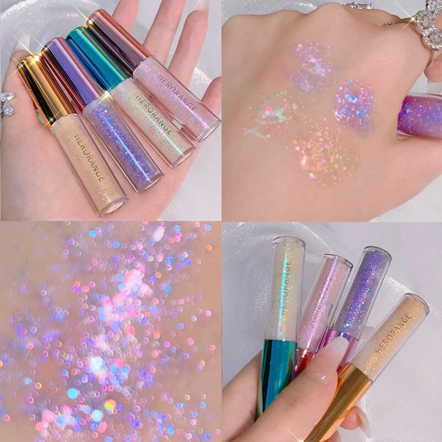 LIQUID LIDSCHATTEN SET Kristall Diamant Palette Schimmernd Glitzernd ...