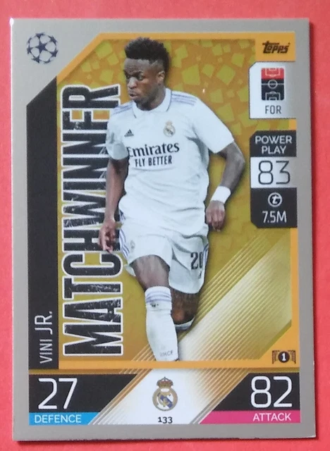 MATCH ATTAX CL 2022-23 Matchwinner card Vini Jr. of Real Madrid £1.00 ...