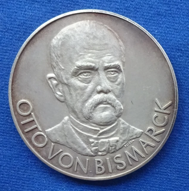 OTTO VON BISMARCK 1815-1898 - Silbermedaille o. J. von Holl - 40 mm EUR ...