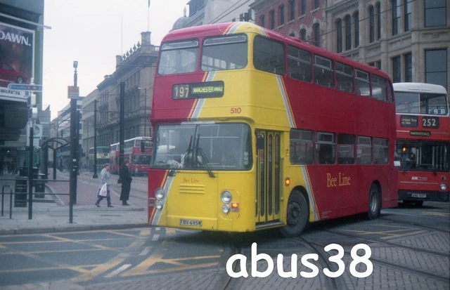 ORIGINAL BUS COLOUR Negative Bee Line 510 at Manchester(4269) £1.95 ...