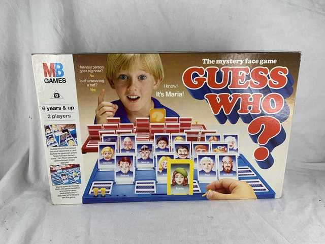 VINTAGE MB GUESS Who Board Game Retro Boxed Old Family Fun Complete £22 ...