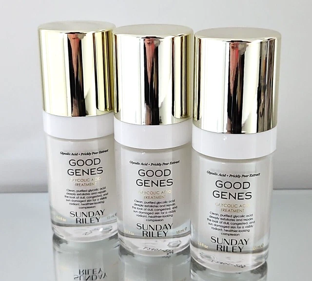 SUNDAY RILEY GOOD Genes Glycolic Acid Treatment Trio 45ml (3 x 15ml ...