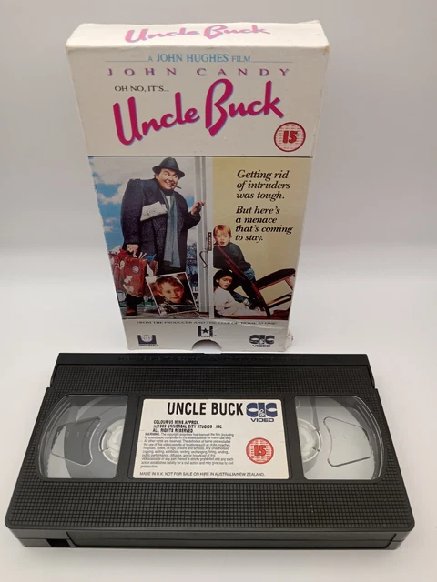 UNCLE BUCK CIC UK PAL VHS CARTON VIDEO John Candy Macaulay Culkin John ...