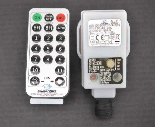 'GP' GOLDEN POWER Transformer + Remote Gp-Sw310Dc0193-Ip44(Uk)-1Ct (N 2 ...