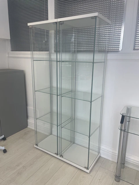 IKEA GLASS DISPLAY Cabinet (White) - Quantity X 2 £72.00 - PicClick UK
