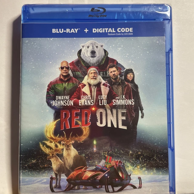 RED ONE (BLU-RAY & Digital, 2025) Dwayne "The Rock" Johnson Chris Evans ...