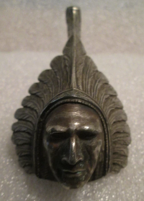 1920'S PONTIAC INDIAN CHIEF MASCOT RADIATOR CAP HOOD ORNAMENT ORIGINAL ...