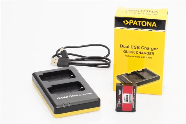PATONA DUAL USB Quick Chargeur pour sony NP-BX1 (1702739221) EUR 10,28 - PicClick FR