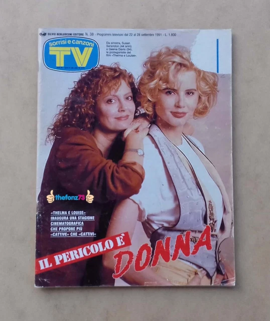 Rivista Tv Sorrisi E Canzoni N 38 Del 1991 Thelma E Louise Eur 2 90