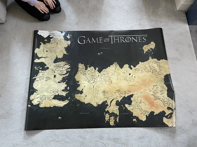 GIANT GAME OF Thrones Westeros and Essos Map £6.00 - PicClick UK