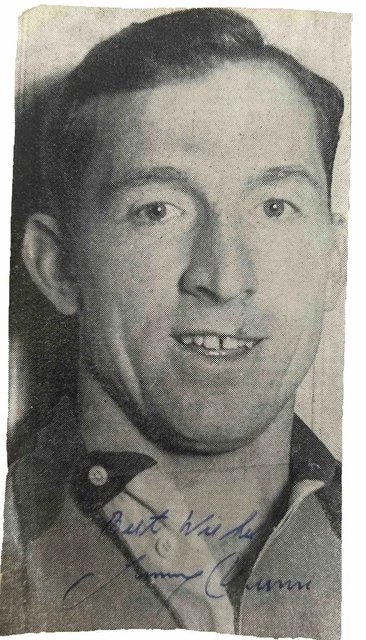 LEEDS UNITED 1950S Signed Jimmy Dunn Football Autograph Signature £3.99 ...