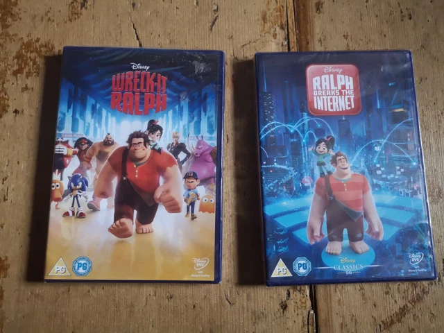 DISNEY DVD NEW Wreck It Ralph & Ralph Breaks The Internet SEALED Kids ...
