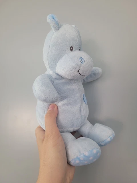 CARD FACTORY BLUE Teeny Hippo Soft Toy - - 11" £20.00 - PicClick UK
