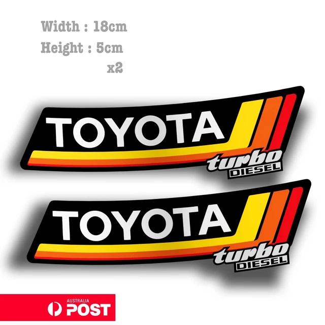 TOYOTA TRD 4WD Vintage Turbi Diesel Logo Hilux 4x4 Off Road Ute Large ...
