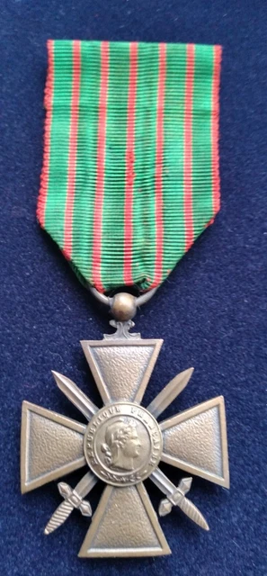 1914-1918 WW1 FRENCH Croix De Guerre France War Medal Original With ...
