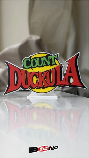 COUNT DUCKULA DECORATIVE Freestanding logo display sign Danger Mouse ...