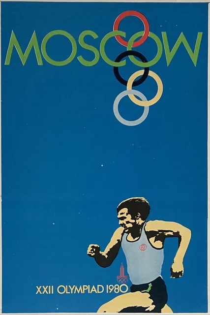 VINTAGE CLASSIC USSR Moscow Olympic Games British Sebastian Coe sport ...