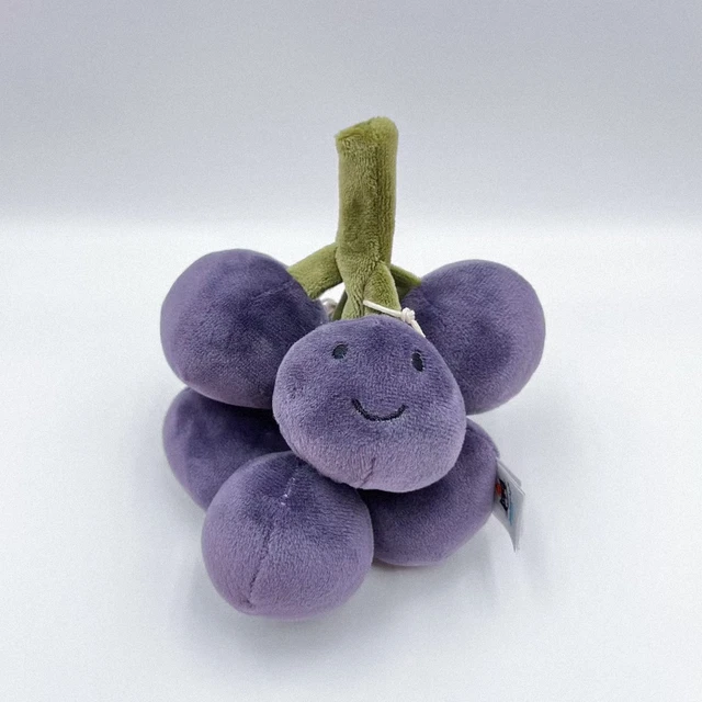 JELLYCAT COLLECTIBLE FABULOUS Grapes Stuffed Toy Rare Branded with Tags ...