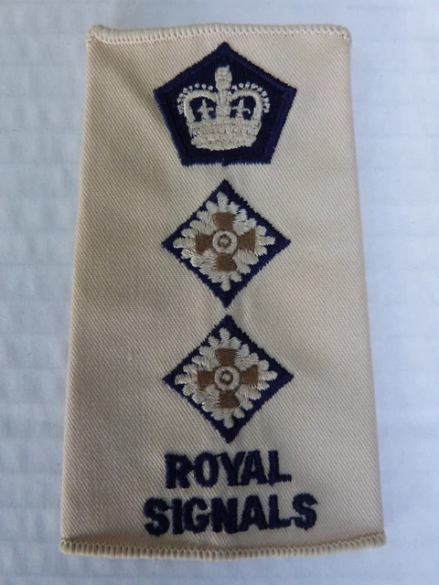 FOURREAU GRADE RANK slide armée anglaise Colonel Royal Signals EUR 5,00 ...