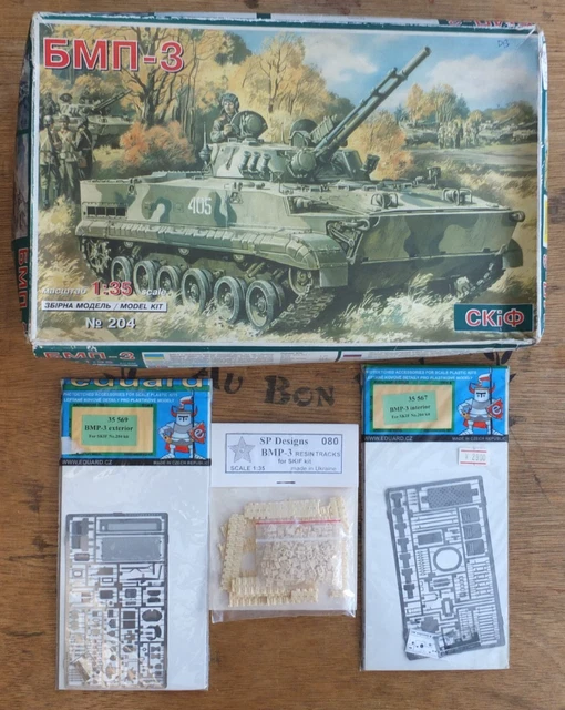 SKIF MODELS 204 - Russian Soviet Bmp-3 - 1/35 Kit + Eduard & Sp Designs ...