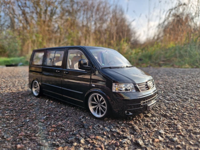 1:18 VW T5 Multivan Tiefer Tuning mit 19 Zoll VW Toluca Echt Alu Felgen ...