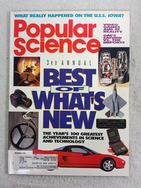 POPULAR SCIENCE MAGAZINE Dec 1990 Vol 237 No 6 Best of What's New 3rd ...