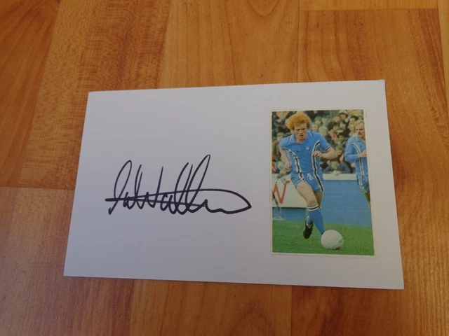 ORIGINALE AUTOGRAFATO IAN Wallace Coventry City Bianco Index Card 15 ...