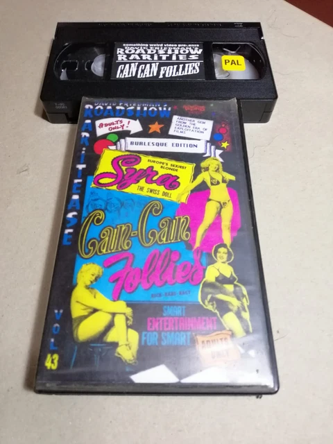 CAN-CAN FOLLIES - Something Weird Video English Language - RARE Pal Vhs ...