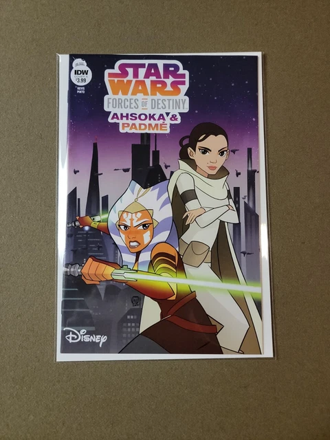 STAR WARS FORCES Of Destiny Ahsoka and Padme 1, NM, IDW, HTF, 2018, Low ...