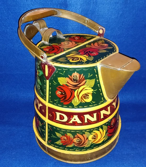VINTAGE MEDIUM 2 Gallon Canalware Barge Narrowboat Buckby water can ...