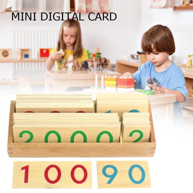 KIDS PRESCHOOL KINDERGARTEN Digital Card Safety Mini Learning Card Math ...