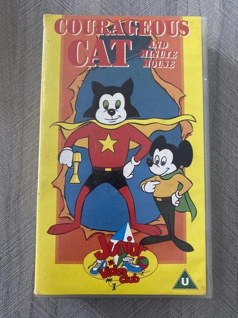 COURAGEOUS CAT & Minute Mouse - Rare VHS Cassette Tape Vintage 1991 £14 ...