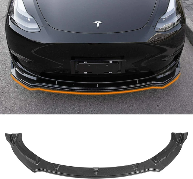 FOR 2020-2023 TESLA Model Y Front Bumper Chin Lip Splitter Spoiler ...