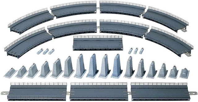 MODELLINO CON 123 Pezzi R=360 Mm, 30° I Modelleisenbahn Accessori H0 ...