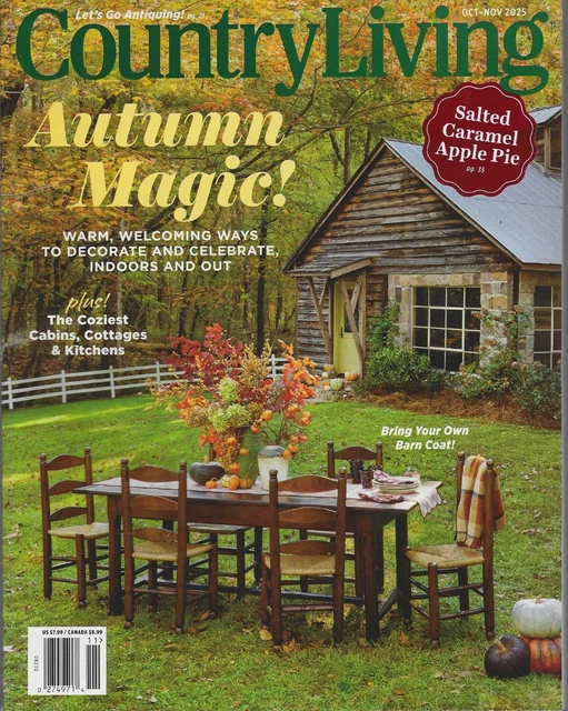 COUNTRY LIVING MAGAZINE October / November 2025 Autumn Magic £8.86 ...